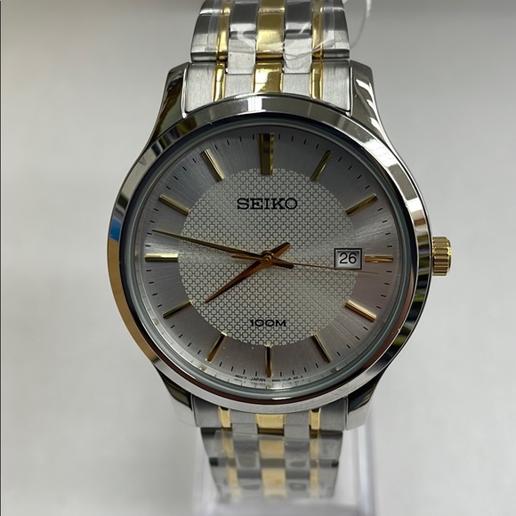 Seiko | Accessories | New Seiko Two Tone Stainless Steel Men S Watch ...